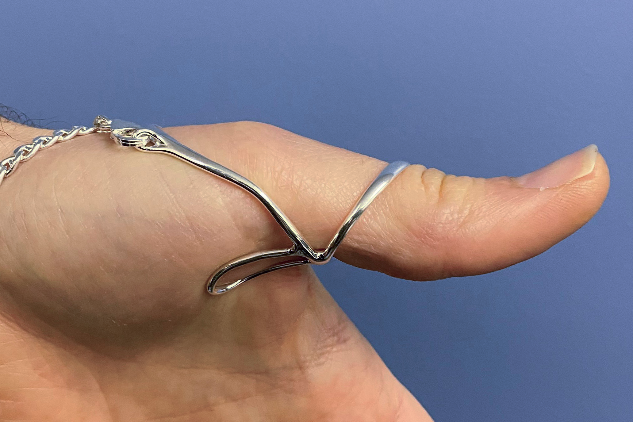 Thumb MCP Splint with PVX - Silver Ring Splint