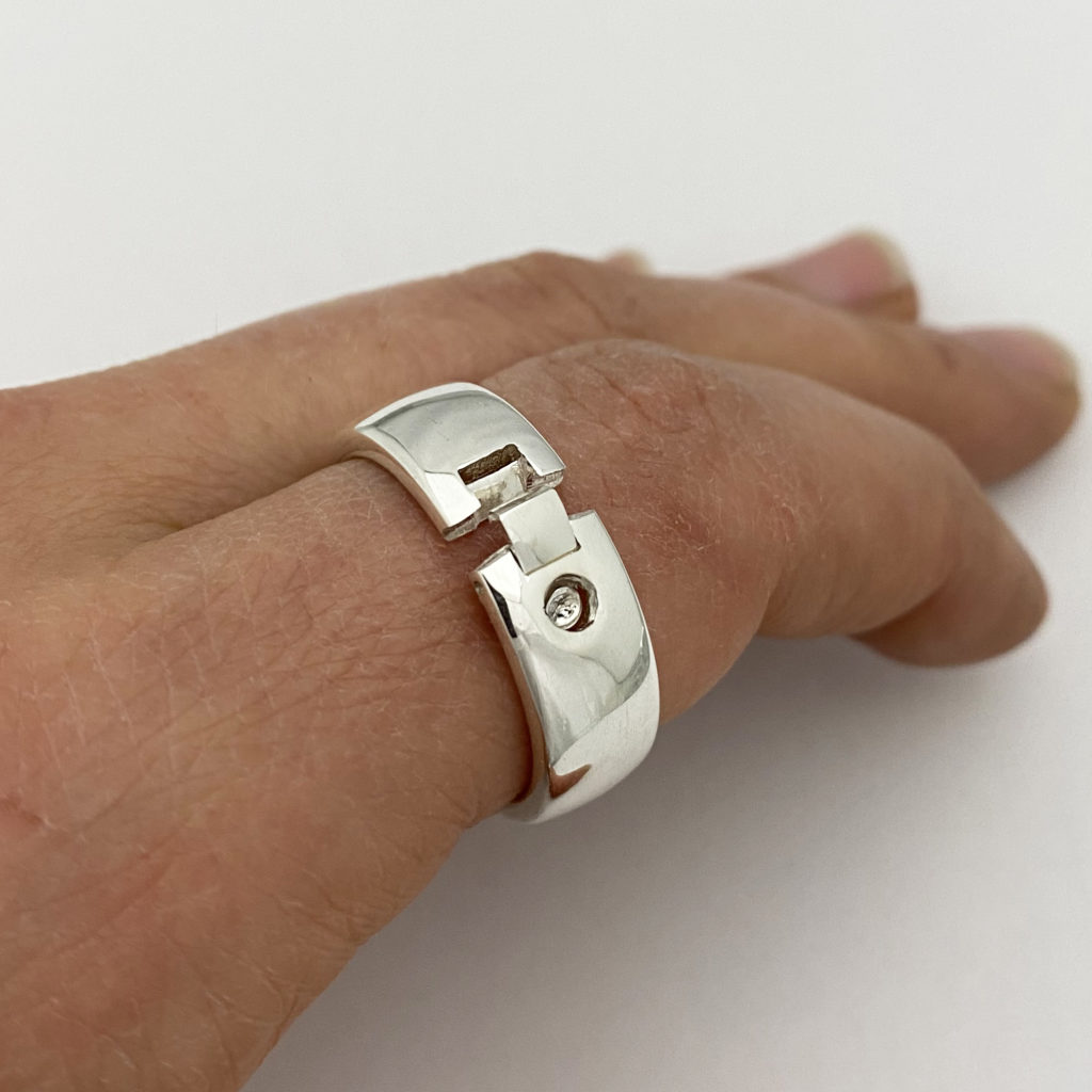 Hinged Pulley Ring - Silver Ring Splint