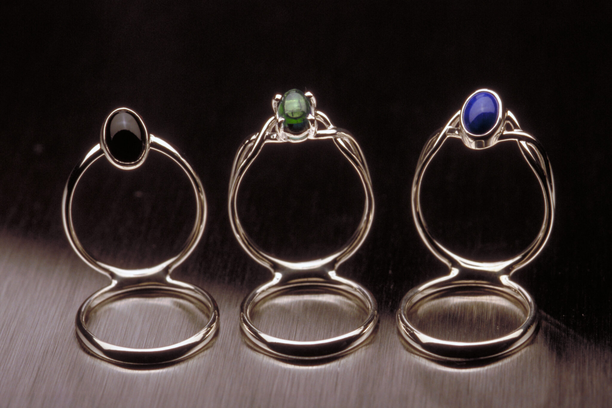 Splints with Stones - Silver Ring Splint